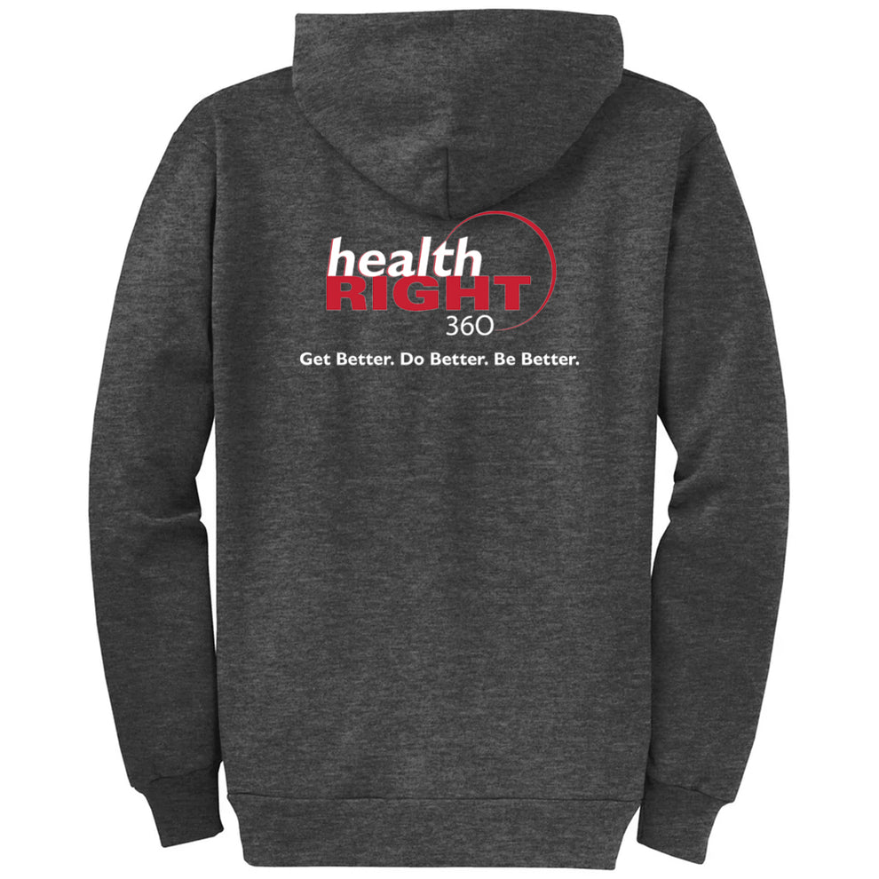 HR360 Logo Zip Hoodie – Health Right 360